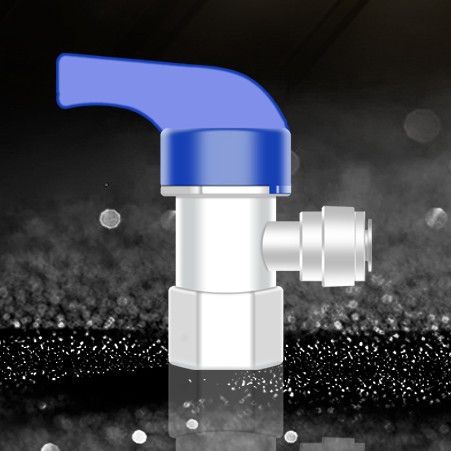 1/4" 1/2" inline tube tap shut off ball valve quick fitting connection ...