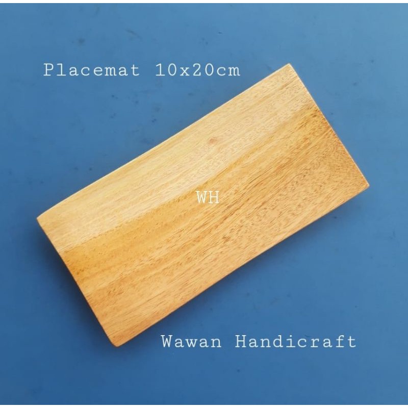 KAYU Wooden plate/concave plate/mahogany wood placemat 10x20cm | Shopee ...
