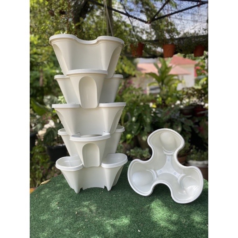 ROUND FLOWER POT FOR PLANTS / PASU BULAT LEPER PELBAGAI SAIZ DAN DESIGN ...