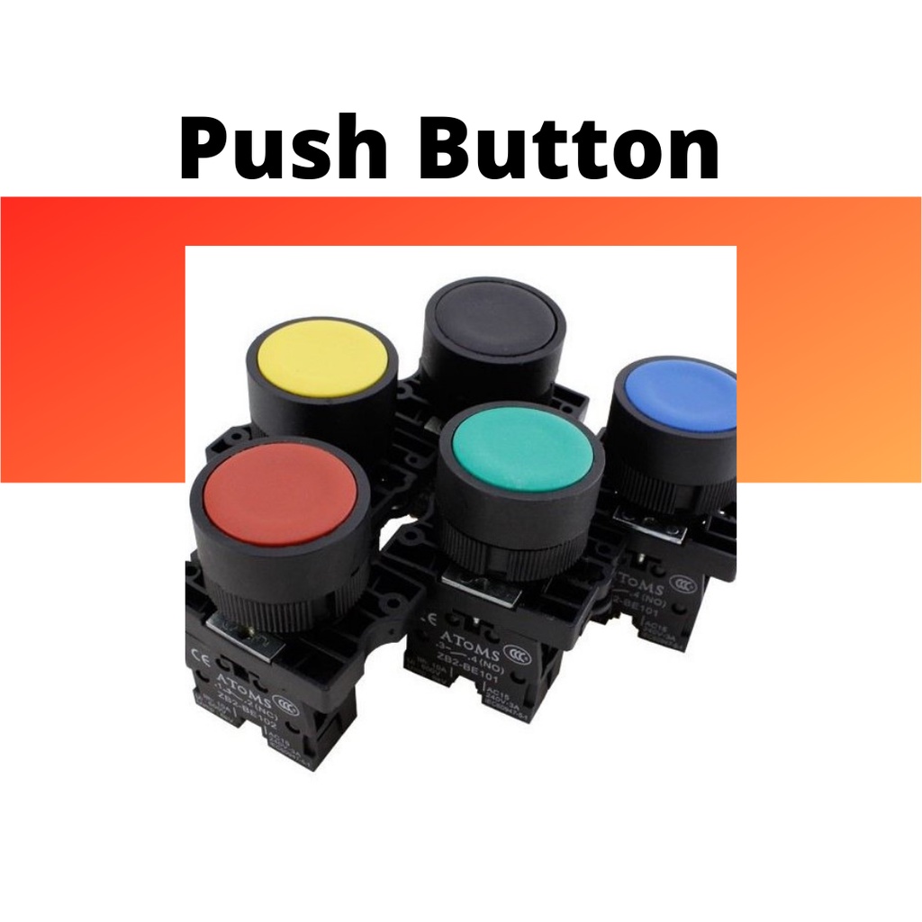 XB2 22MM XB2-EA21/31/42/51/61 Momentary Push Button R/Y/B/BLK/G ...