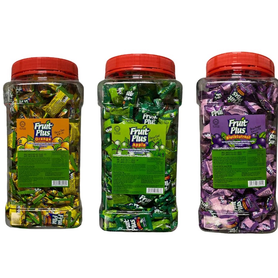 Fruit Plus Candy Gula Gula 1kg / 300 pcs 1 Balang | Shopee Malaysia