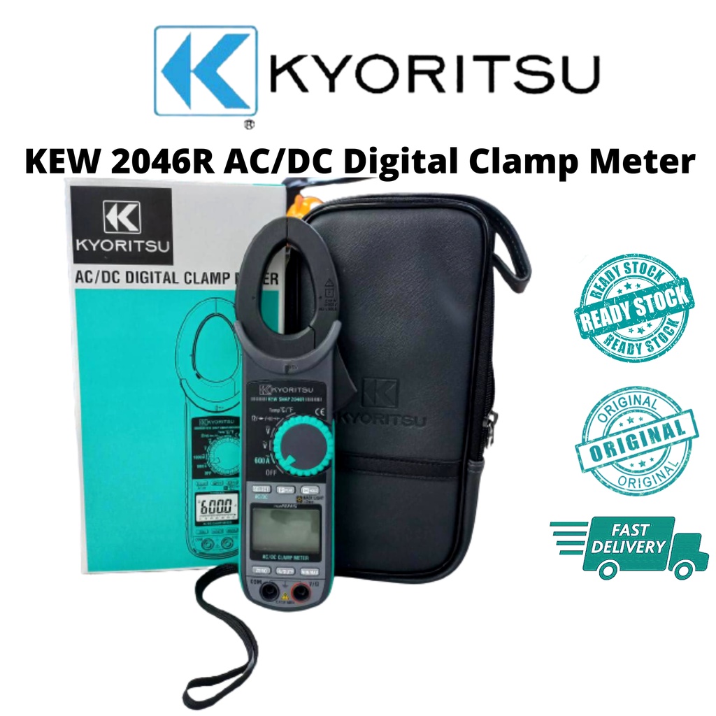 Kyoritsu KEW 2046R AC/DC Digital Clamp Meters (NEW) Ready Stock 👍Original 💯 | Shopee Malaysia