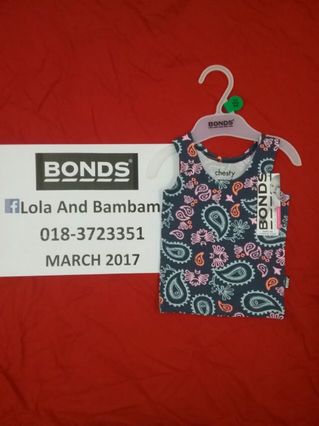 Chesty BONDS ORIGINAL (READY STOCK) | Shopee Malaysia