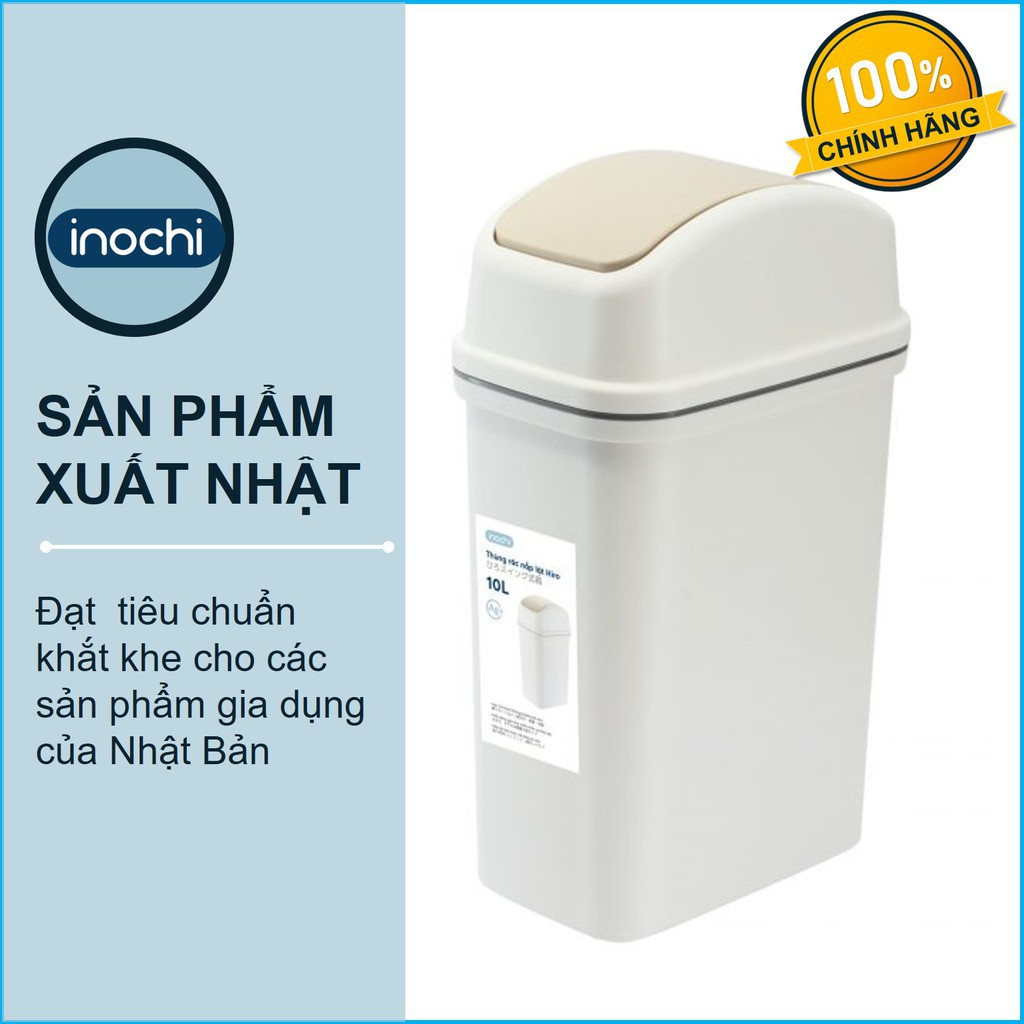 Plastic Trash Inochi 10 Liter Flip Lid Is Very Beautiful For Office ...