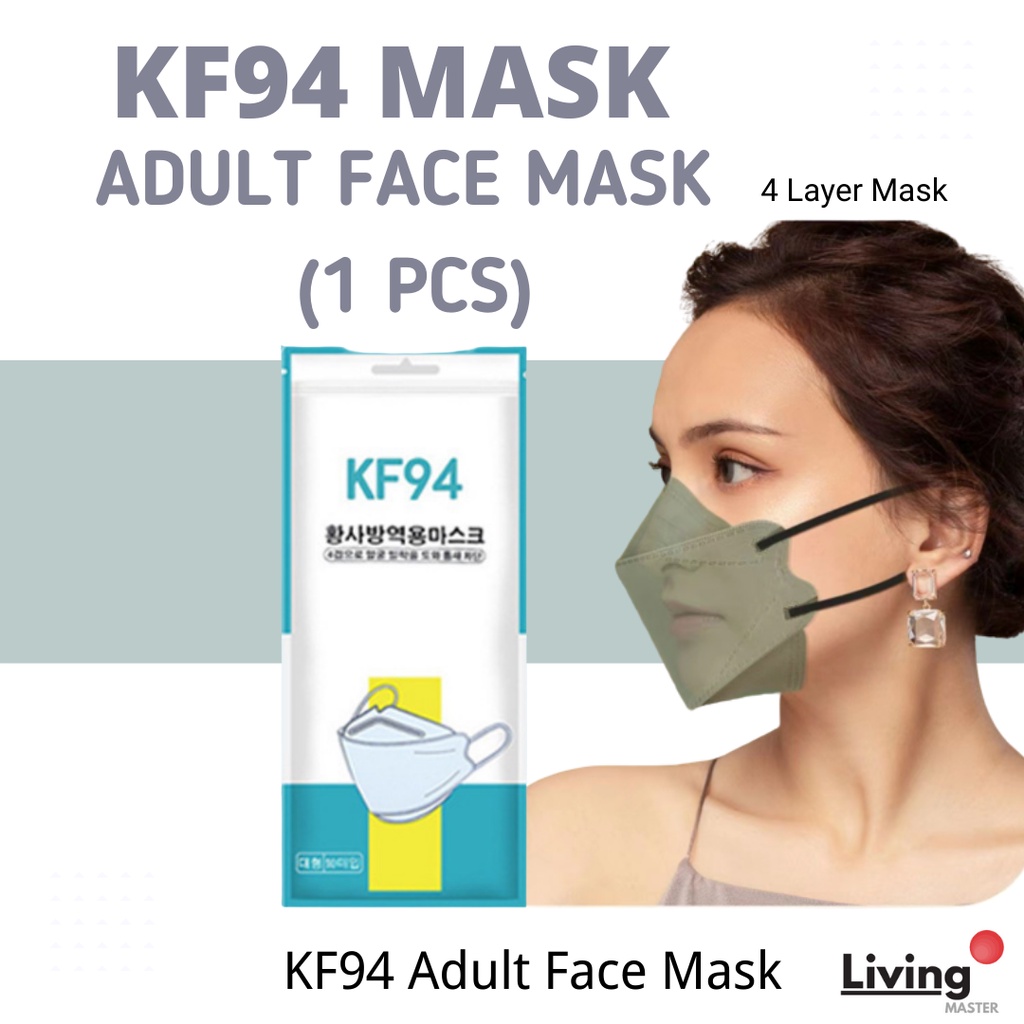 KF 94 Korea Adult Face Mask Fabric KF94 Mouth Mask Fish Mask CE Safety ...