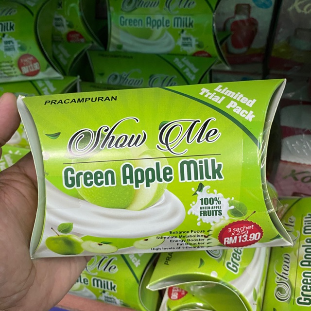 Show Me Green Apple Milk Trial Pack | Shopee Malaysia