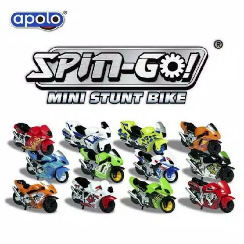 Children's Miniature Toys MOTOR GP Mini SPIN GO FULLBACK KADO Birthday ...