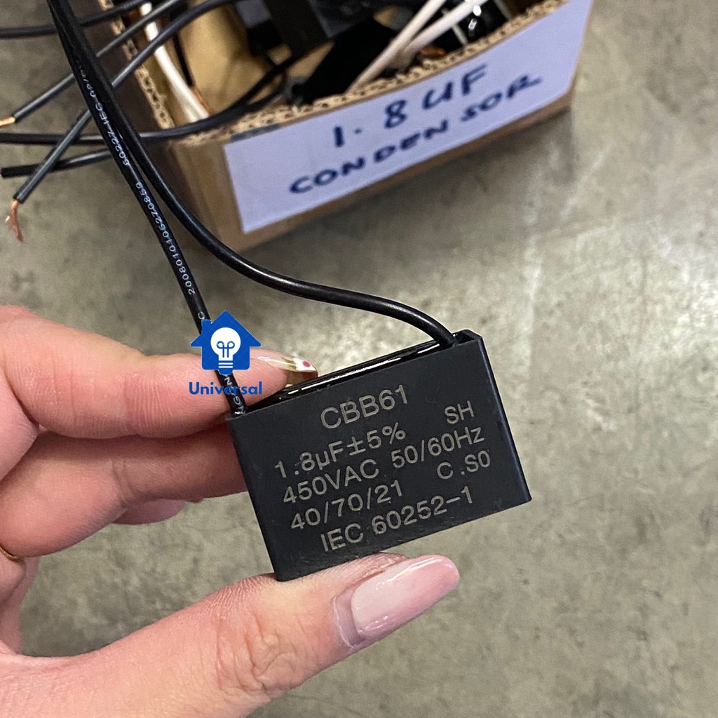 [READY STOCK] KAWA/CBB 1.8UF, 2.0UF, 2.5UF 450V AC SQUARE FAN CONDENSER ...
