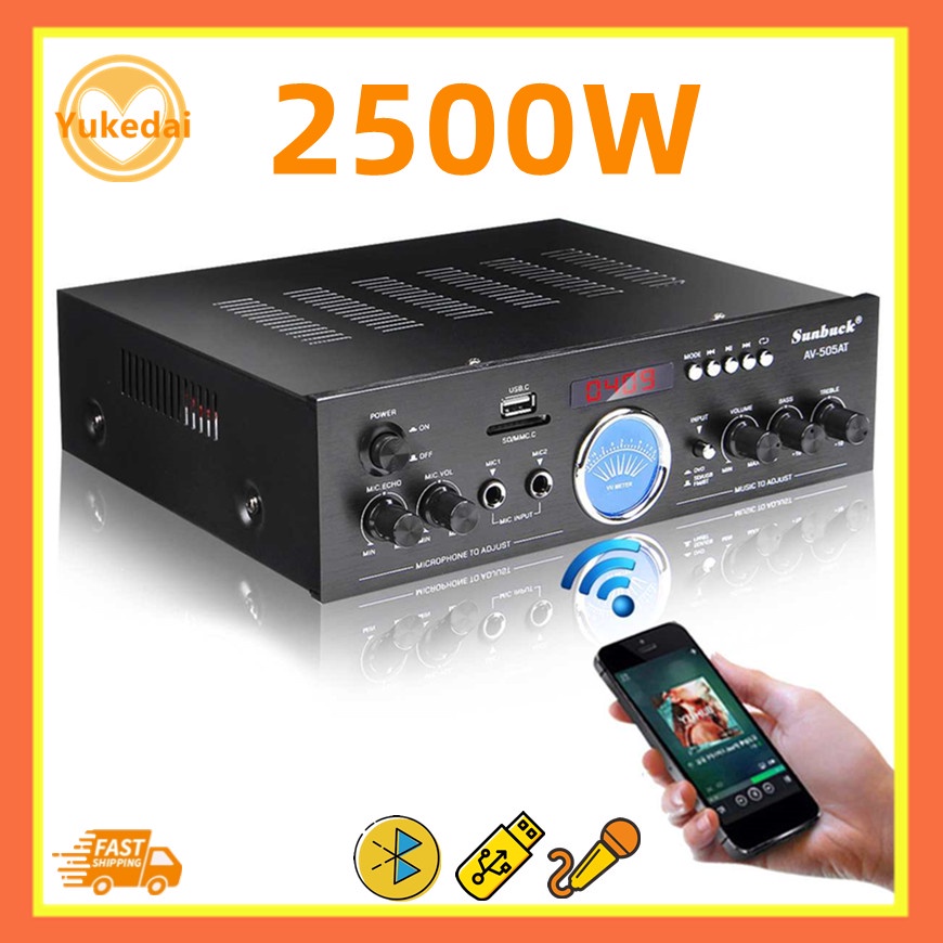 🔥Ready Stock🔥1 year warranty🔥2500W bluetooth 2.0 Channel Audio Power ...