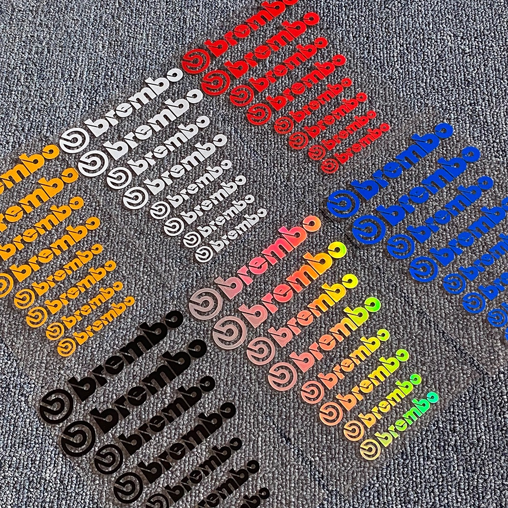 ** Ready Stock * 8Pcs/Set Car Sticker Brembo Brake Disc Wheel Modified ...