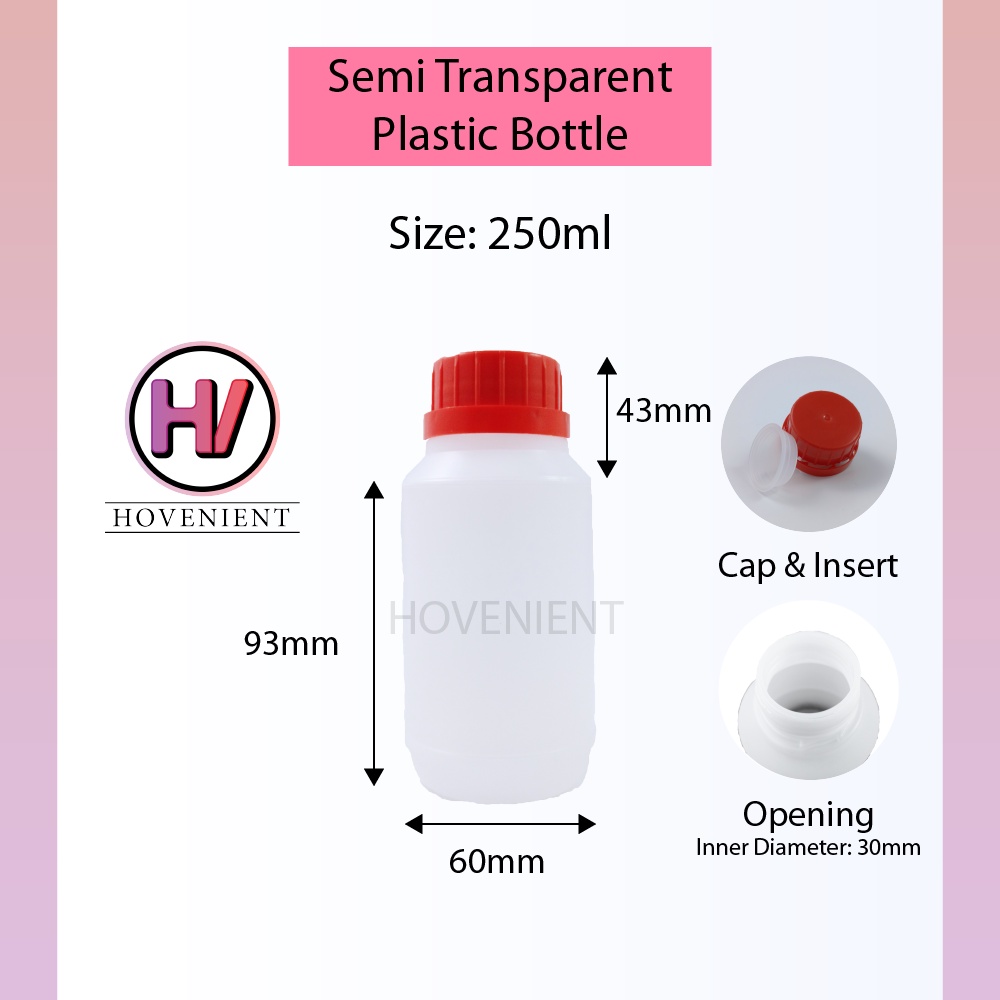 HDPE Bottle / HDPE Plastic Bottle / Heavy Duty [Semi Transparent/Opaque ...