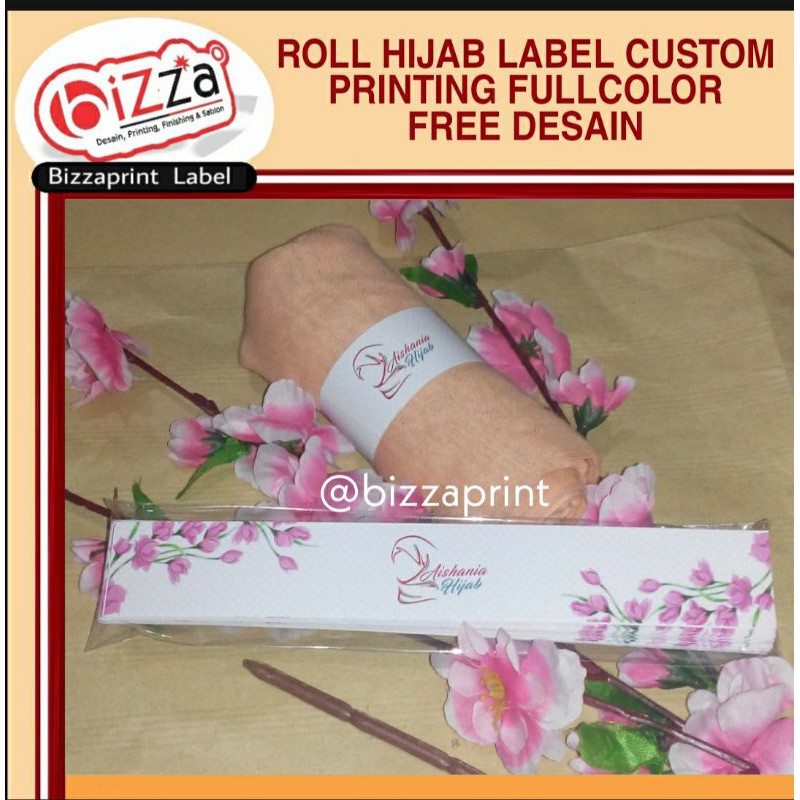 Label Binder Hijab / Roll Hijab / Roller Paper Roll Brand Veil Packing ...