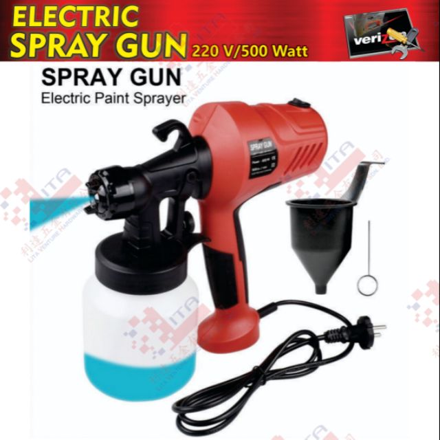 ELECTRIC MOTOR SPRAY GUN SPRAY PAINT GUN 800ML BOTOL SPRAY CAT MACHINE ...