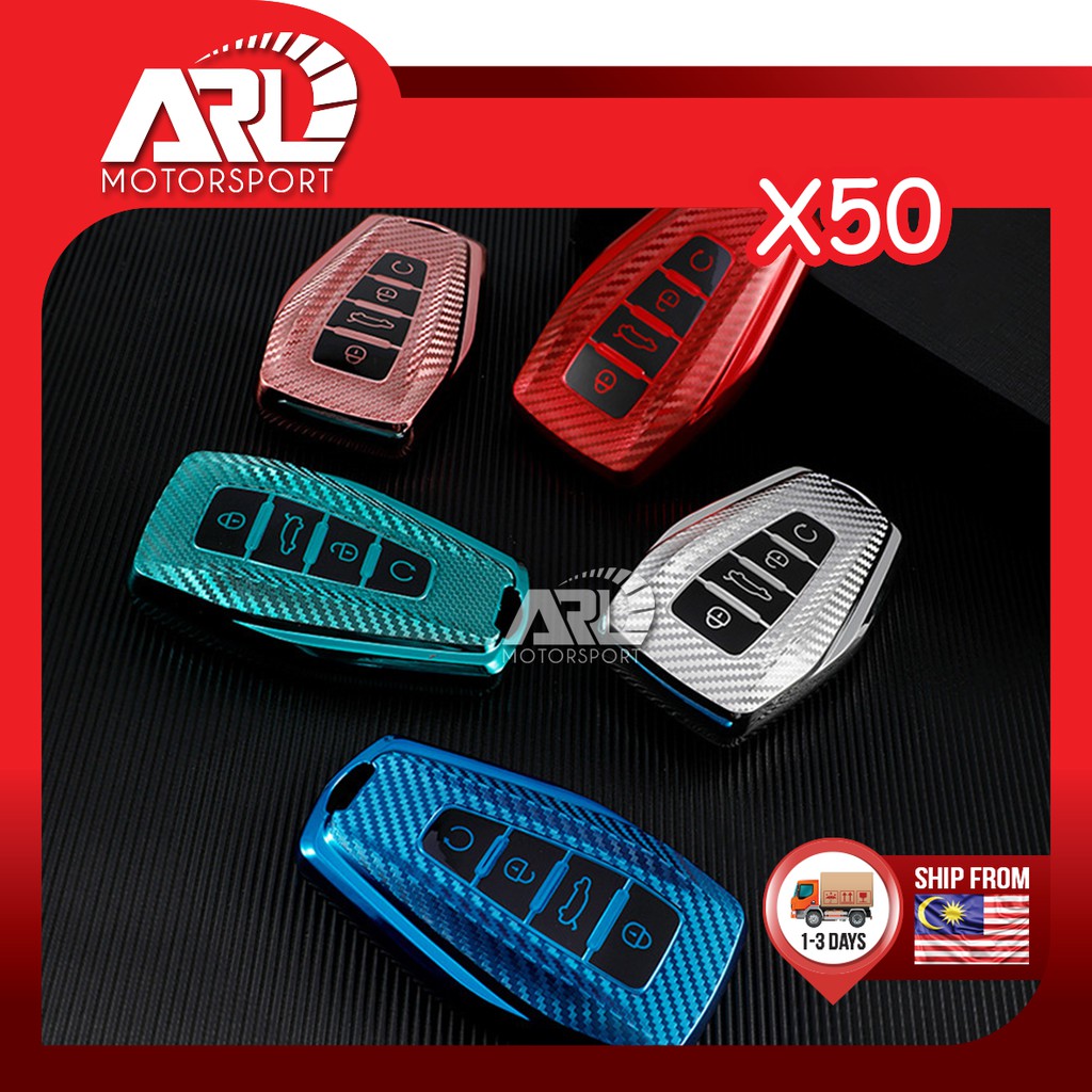 Proton X50 Key Case Blue Style Remote Car Keyless Protect Cover Holder ...