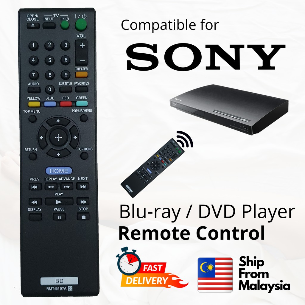 SONY RMT-B104C RMT-B107A REMOTE CONTROL MT-B118A RMT-B119A BDPS370 ...