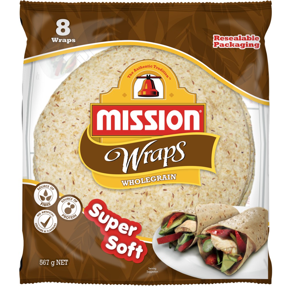 Halal Mission Wraps Wholegrain 8's 360G (8pcs) | Shopee Malaysia