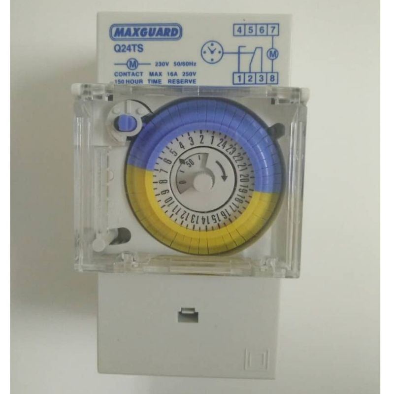 MAXGUARD Q24TS 16A 24hours Analogue Time timer switch | Shopee Malaysia