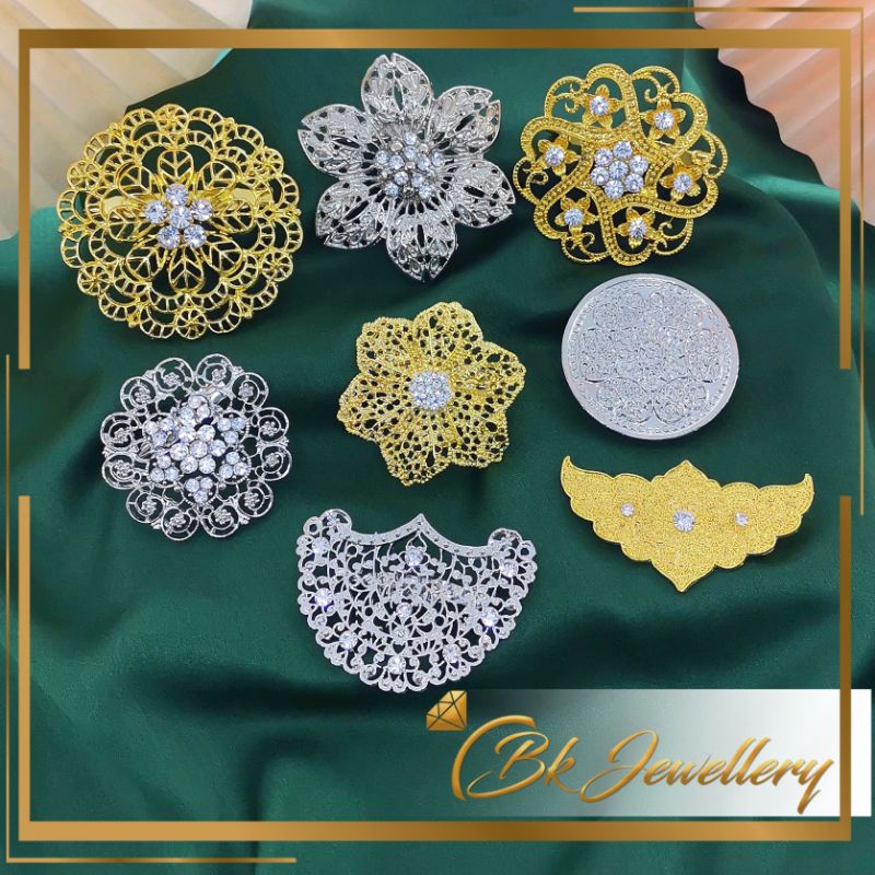 BK Kerongsang Korea Dokoh Brooch Kebaya Dokoh Pin Bahu 911 912 913 915 ...