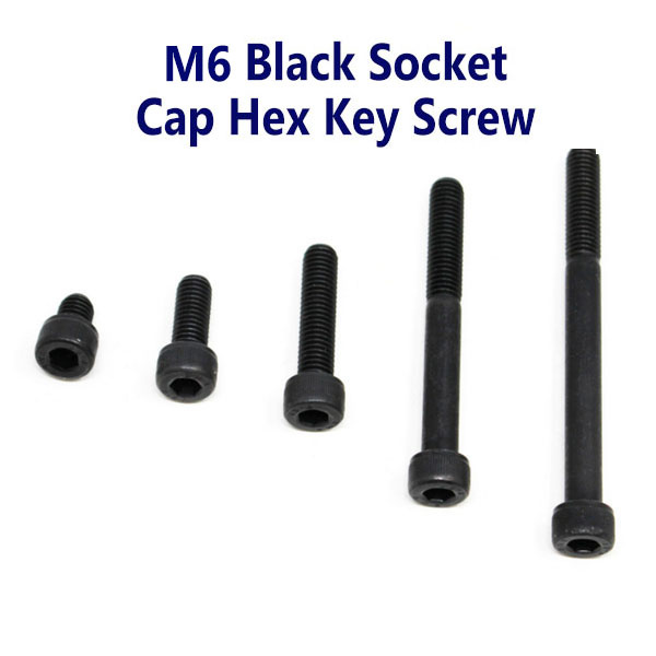 M6 Black Socket Cap Hex Key Screw/M6 Screw HEAD ALLEN KEY SCREWS ...