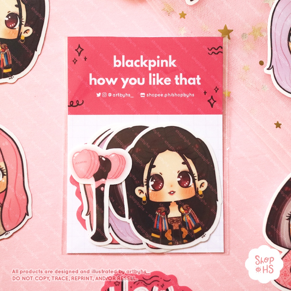 Blackpink How You Like That Vinyl Sticker Set | Shopee Malaysia