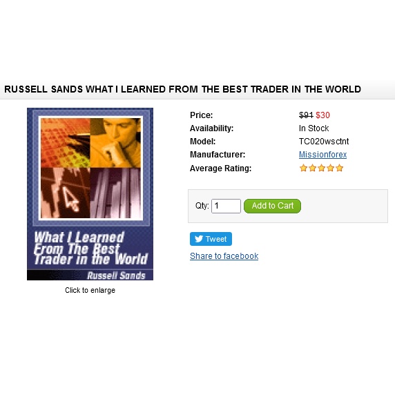 Russell Sands What I Learned From the Best Trader In the World | Shopee ...