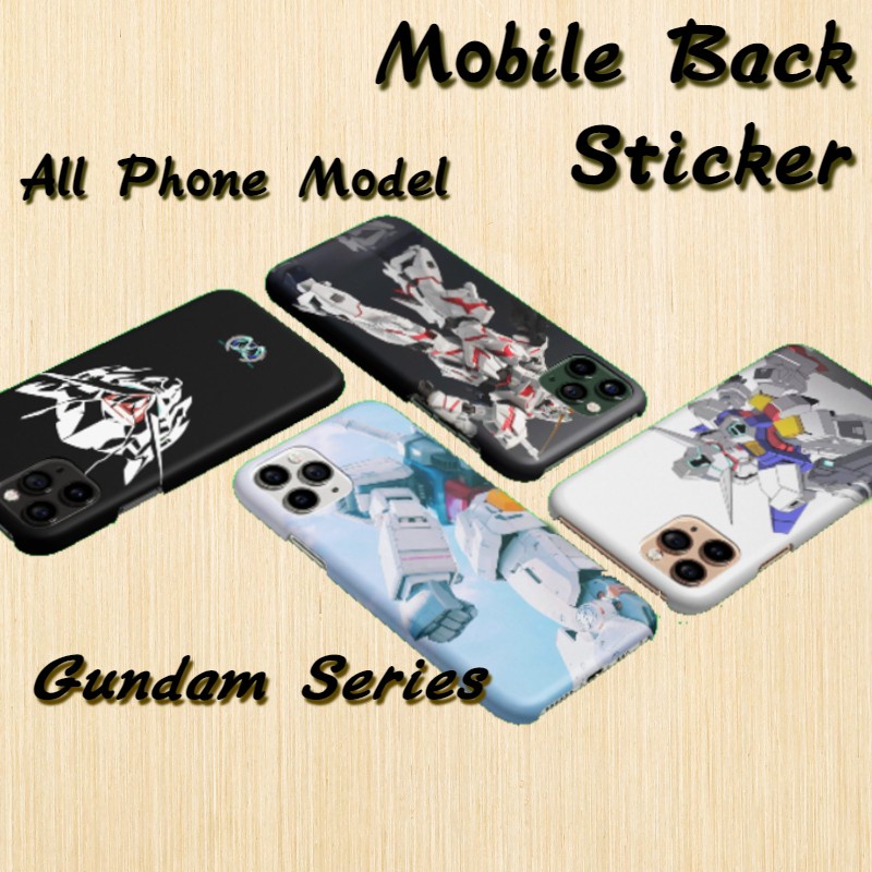 DIY Gundam Phone Back Sticker for Xiaomi / Honor All model phone ...