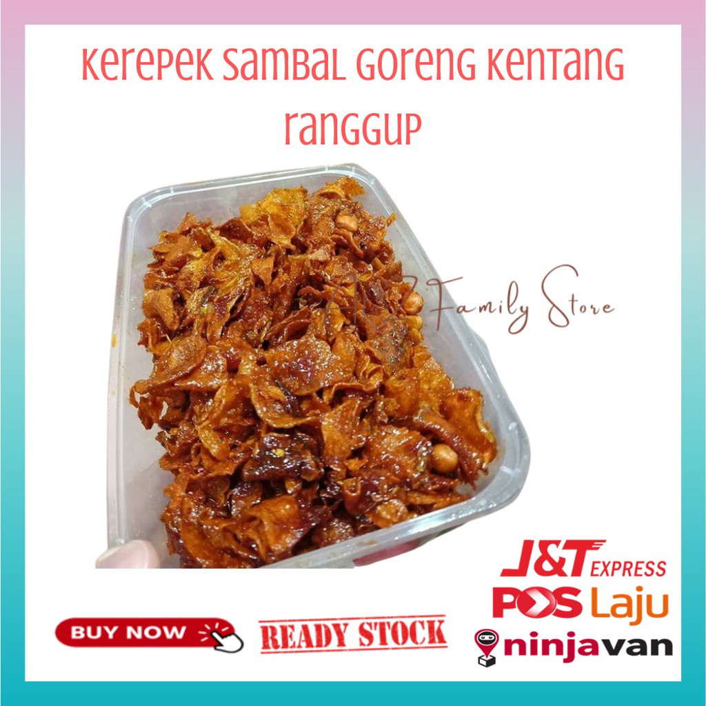 Sambal Goreng Kentang Ranggup Kerepek Kentang Sira Kurang Manis Pedas ...