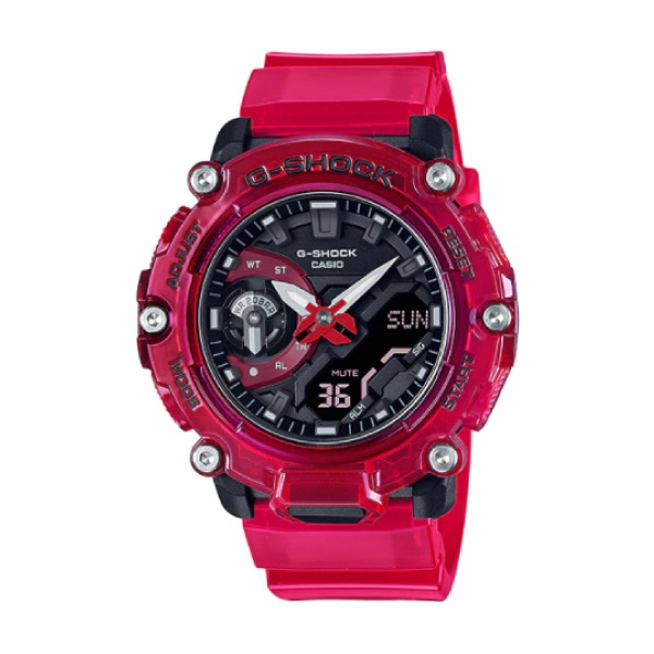 Casio G-Shock Carbon Core Guard Structure Sound Wave Series Translucent ...