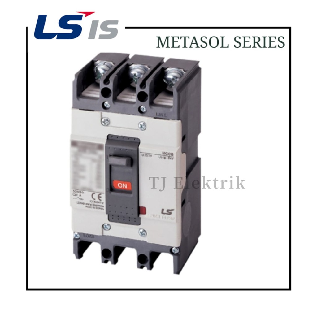 LS ABN53c ABN63c 3Pole (14KA) MCCB 15A 20A 32A 40A 50A 60A Molded Case ...