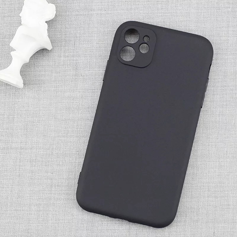 Case iPhone 12 Case Softcase BLACK MATTE CAMERA PROTECTION Case Casing ...