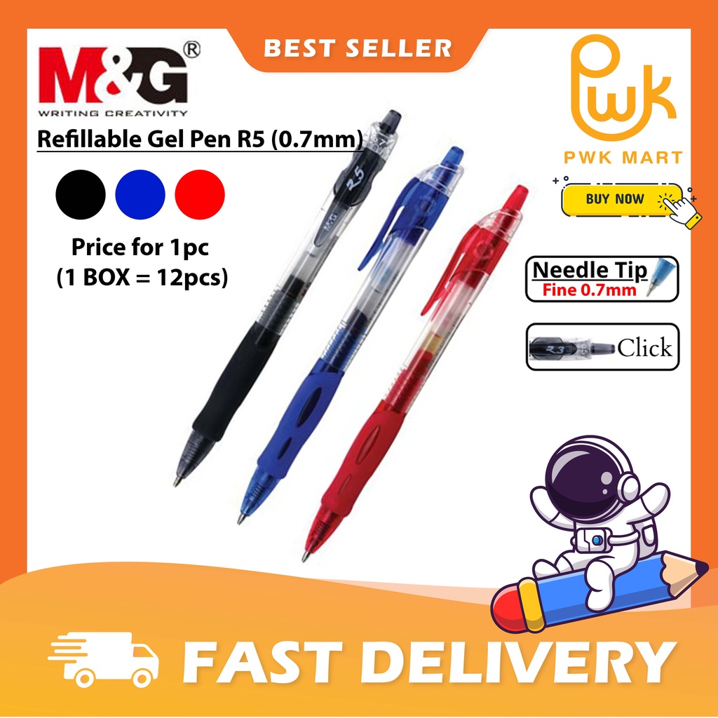 🔥Ready Stock🔥M&G Gel Pen R5 0.7mm(price for 1 pc) Refillable | Shopee ...