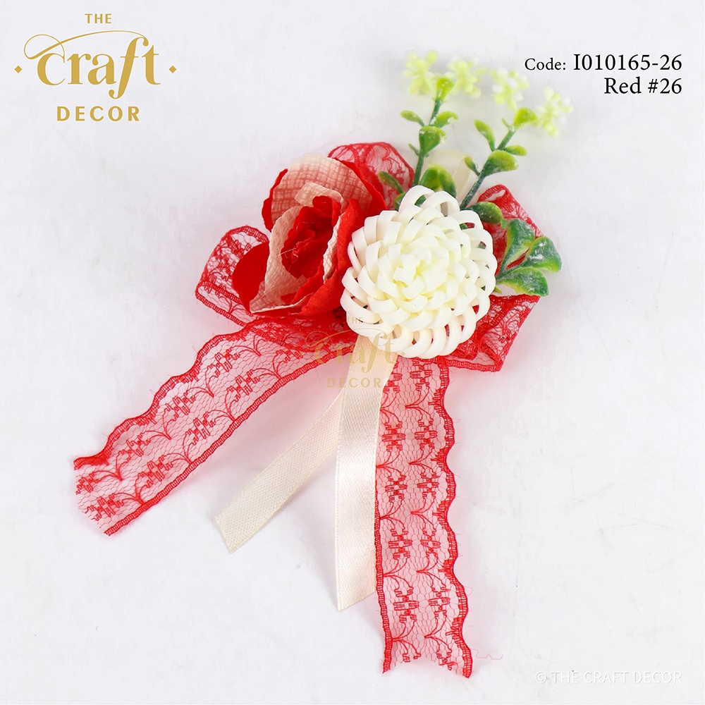 The Craft Decor Non Woven Flower Corsage With Safety Pin | Wedding Pin ...