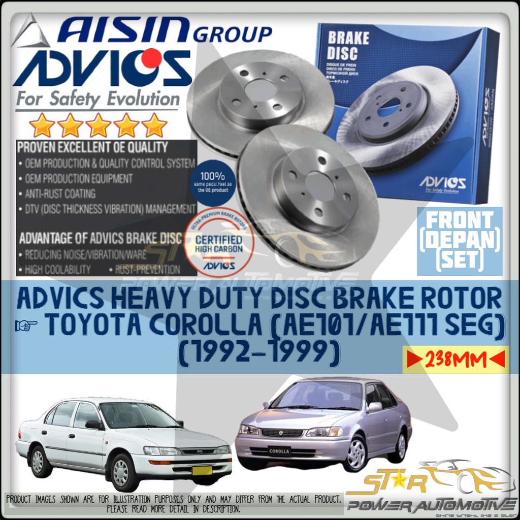 AISIN ADVICS Heavy Duty Toyota Corolla AE101 AE111 SEG (1992-1999 ...