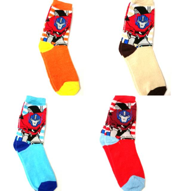 Superhero Robot Car Transformer Children's Character Socks | Shopee ...