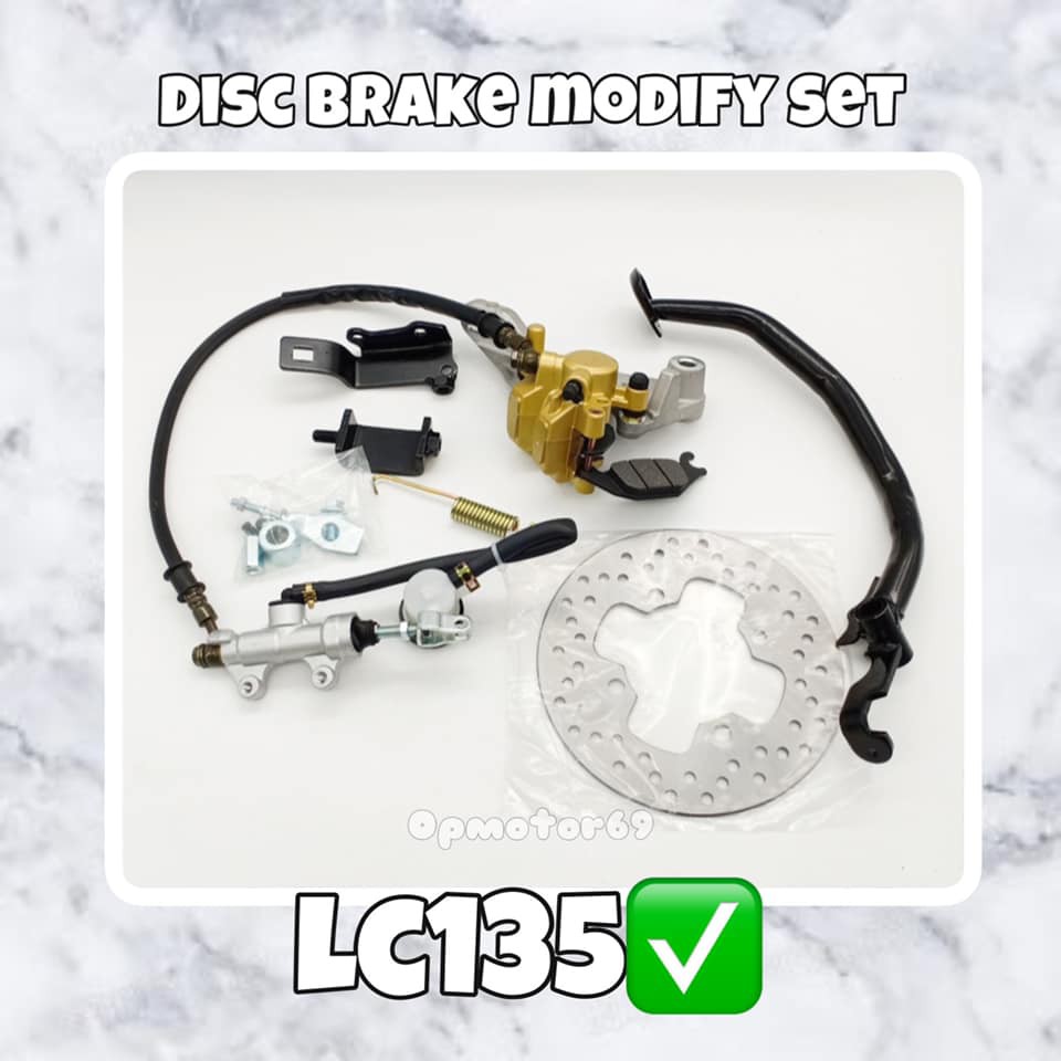 Yamaha LC135 5S/55C/5 SPEED Rear Disc Brake Modify Set PNP | Shopee ...