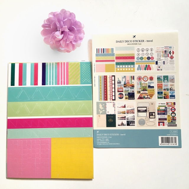 Travel diary deco pack | Shopee Malaysia