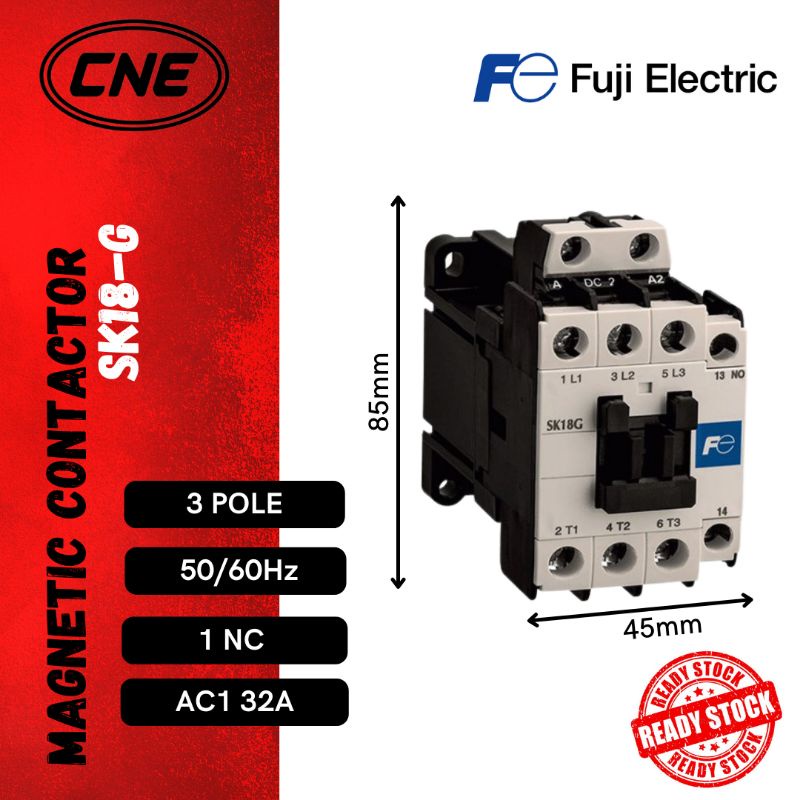 【🔥Ready Stock🔥】Original FUJI Magnetic Contactor SK18G / AC1=ITH=32A ...
