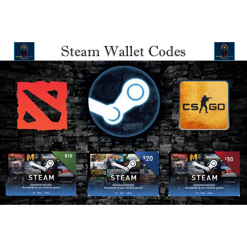 Steam Wallet Codes [RM20|RM50|RM100] | Shopee Malaysia