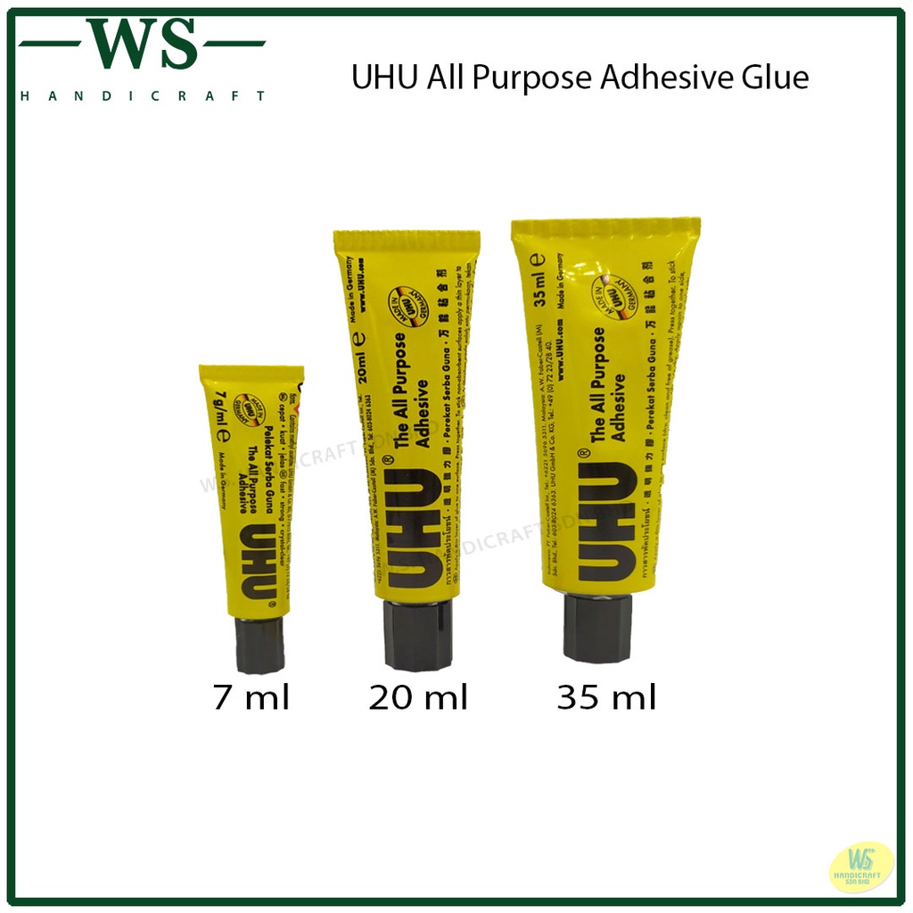 UHU ALL PURPOSE ADHESIVE GLUE/ GAM UHU/ 7ML/20ML/35ML/TUBE/ RM2.90 ...