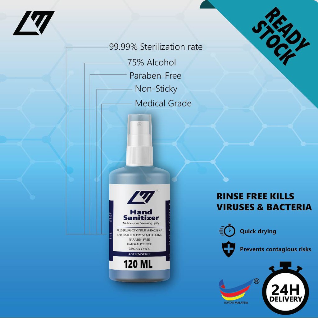 (READY STOCK) Hospital Grade Use Hand Sanitizer Anti Virus LM Hand ...