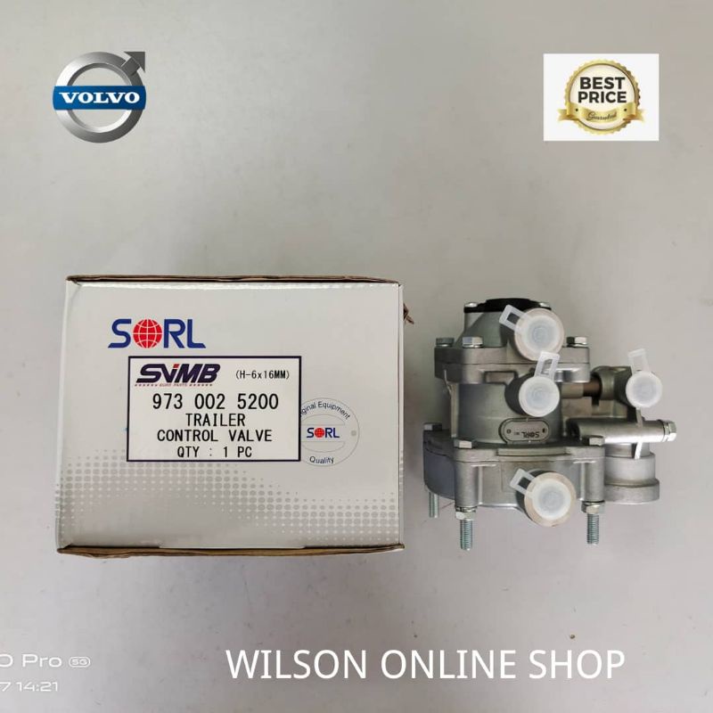 SORL Volvo Trailer Control Valve 9730025200/5310(6HolesX16MM) | Shopee ...