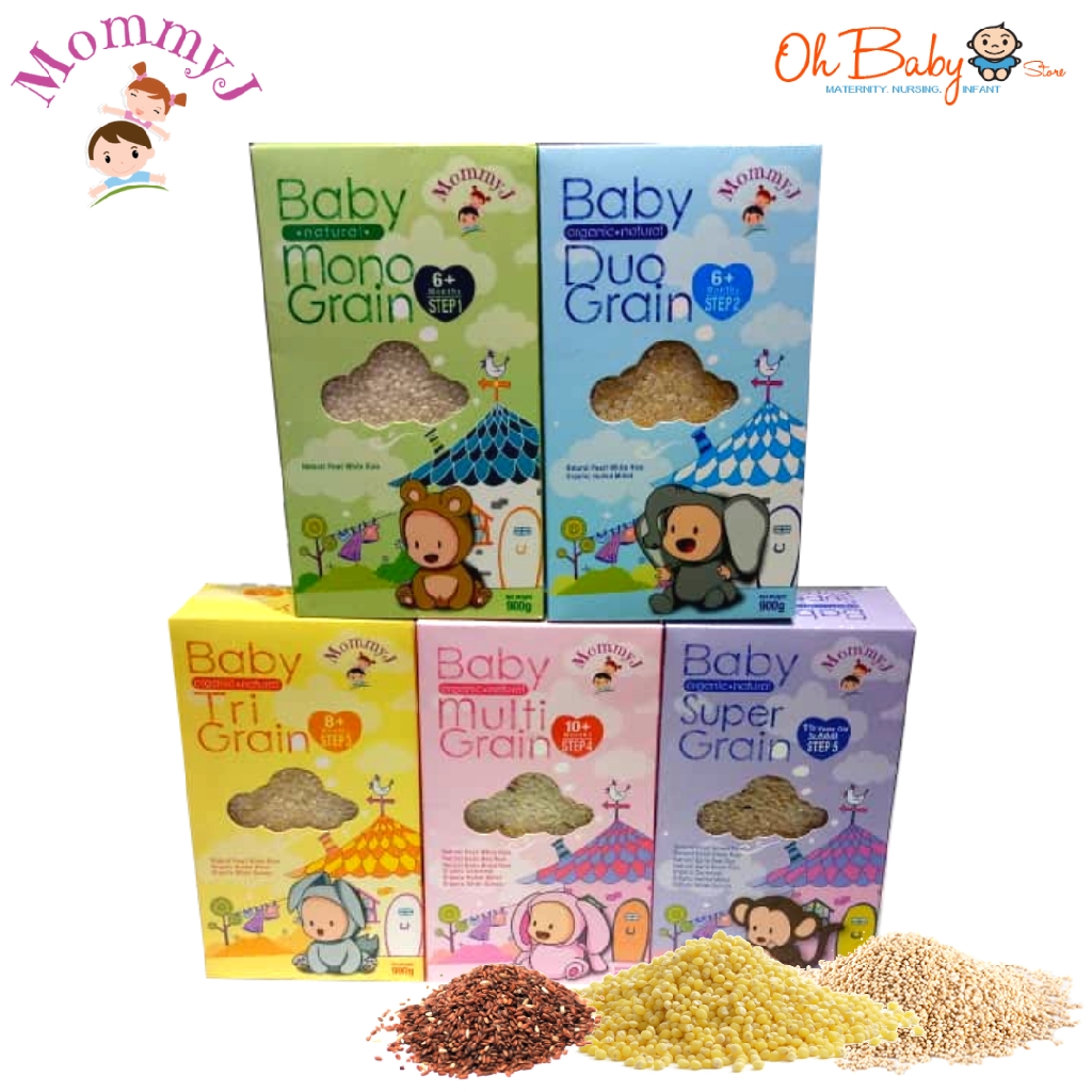 MommyJ Step 1 / 2 / 3 / 4 Baby Organic Grains/Rice | Shopee Malaysia