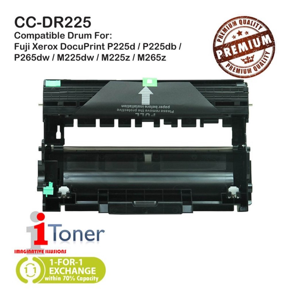 iToner Grade-A Compatible Drum for Fuji Xerox P225 P225d P225db P265dw ...