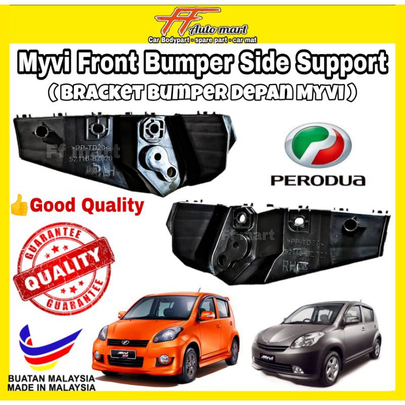 PERODUA MYVI 2005 FRONT BUMPER SIDE SUPPORT - Bumper Bracket Front ...