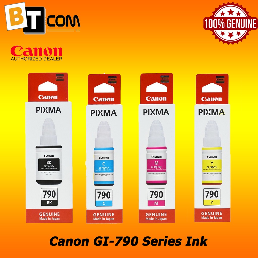 Canon GI-790 Package Set Original Ink GI-790BK, GI-790C, GI-790M, GI-790Y | Shopee Malaysia