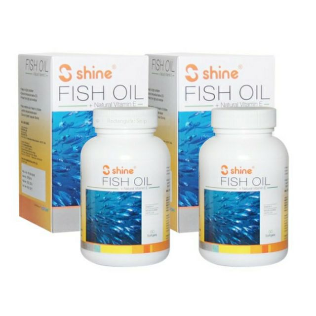 Shine Fish Oil + Natural Vitamin E Softgel 60s+60s Exp03/21 | Shopee ...