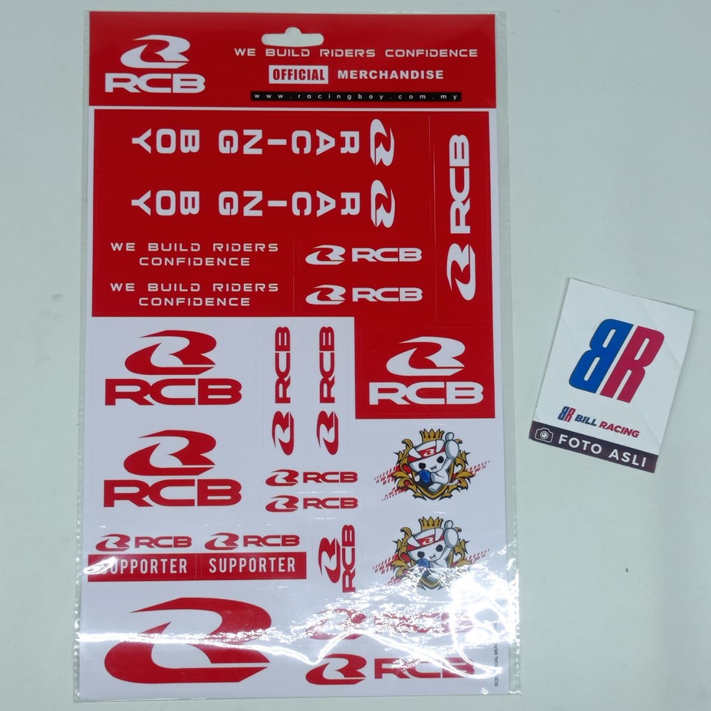 Racing BOY RCB OFFICIAL MERCHANDISE STICKER | Shopee Malaysia