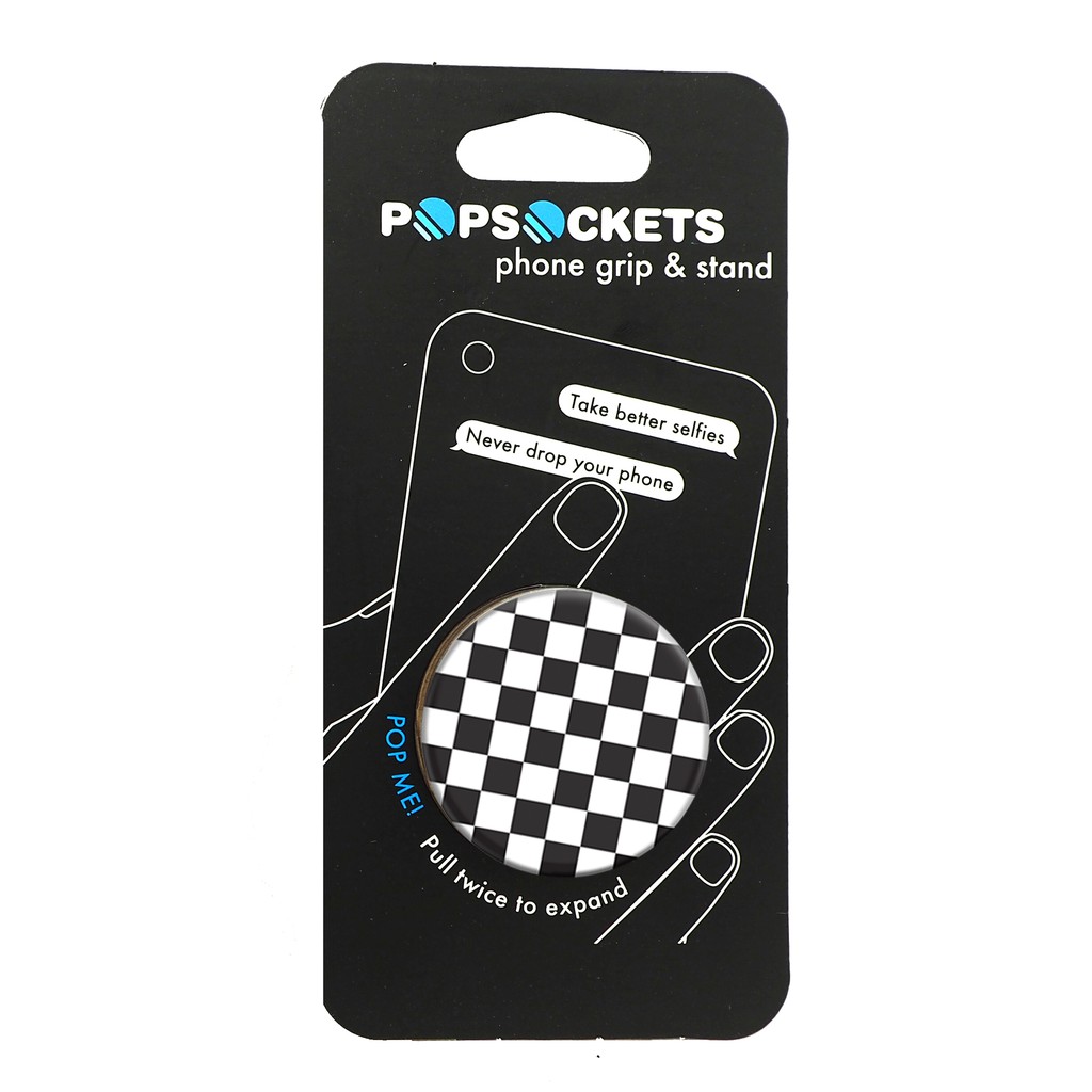 POPSOCKETS - CHECKER BLACK (ORIGINAL) | Shopee Malaysia