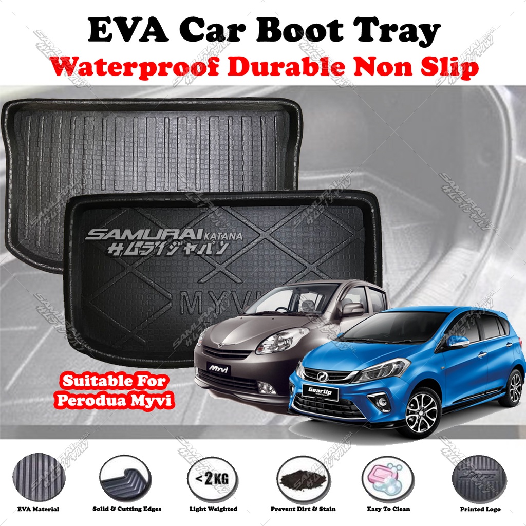 Myvi EVA Copolymer Car Boot Tray Luggage Waterproof Durable Non Slip ...