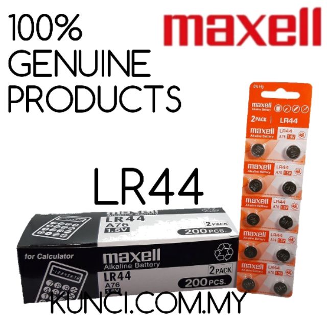 ORIGINAL MAXELL ALKALINE BATTERY LR44 | Shopee Malaysia